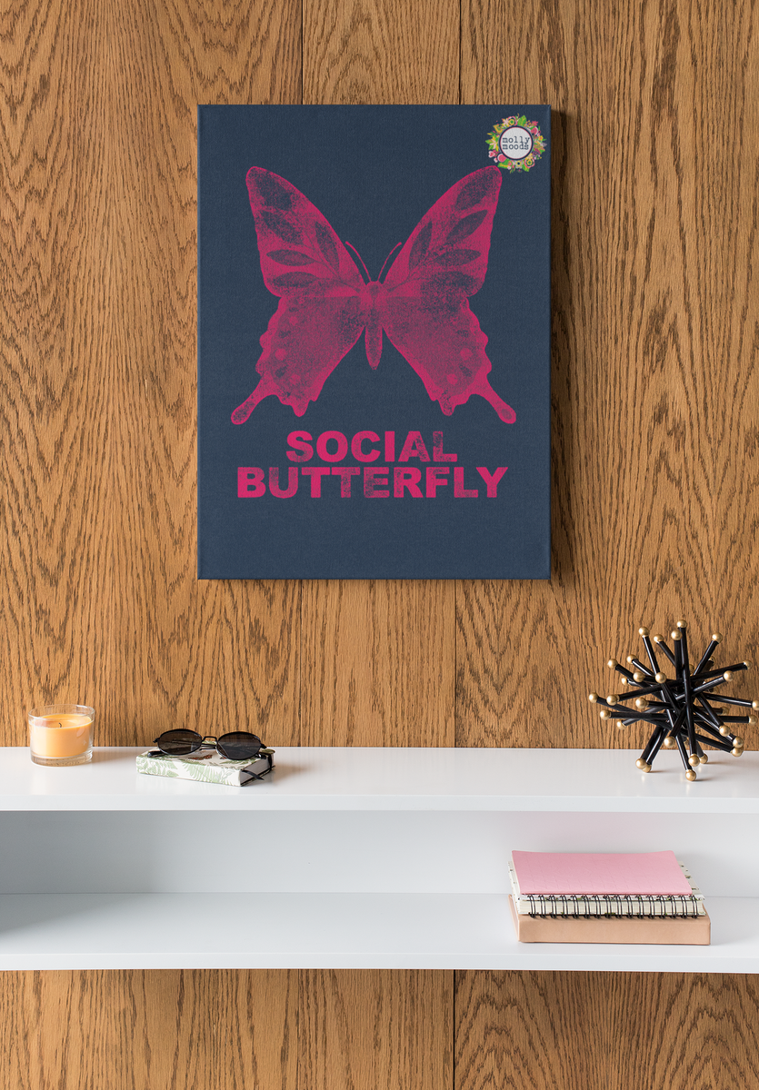 Social Butterfly Printable Wall Art Digital Download Molly Moods